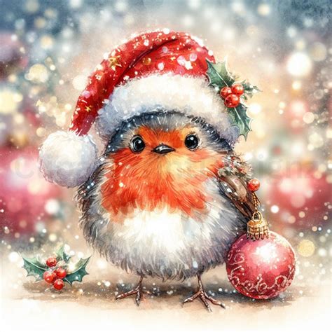 Cute Watercolor Christmas Animals 15 High Quality Pngs And S