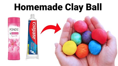 How To Make Clay Ball At Home How To Make Mouldit Clay Ganesh Idol Making Clay Homemade Clay
