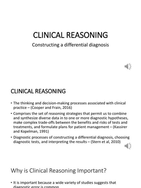 Clinical Reasoning Download Free Pdf Medical Diagnosis