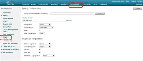 Syslog Configuration On Cisco Wlc Sgbox Next Generation Siem And Soar