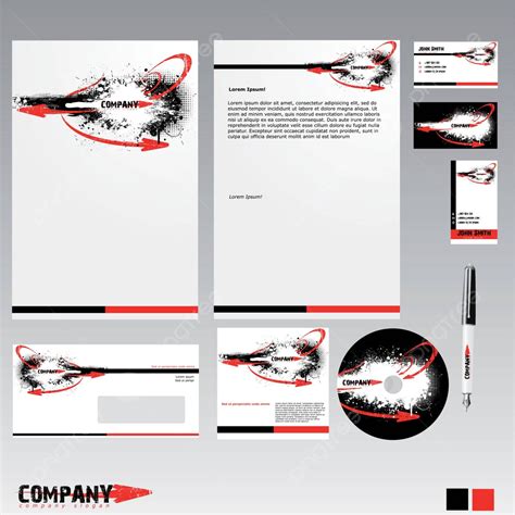 Corporate Identity Folder Template Blank Vector Template Download On