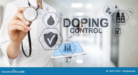 Doping Control Sports Analysis Test Laboratory Medical Concept On
