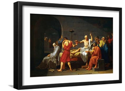 Death Of Socrates Art Print By Jacques Louis David Black Frame