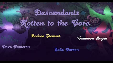 Disneydescendantsrotten To The Corelyrics Youtube