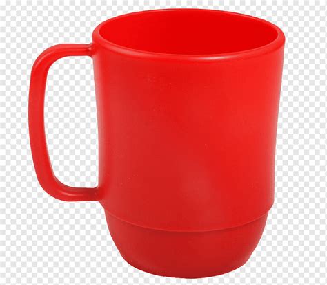 Кофейная чашка Red Mug, Красные чашки, стекло, ваза, мензурка png | PNGWing
