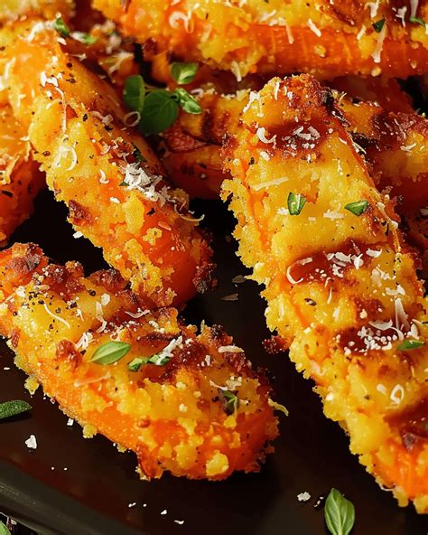 Crispy Smashed Carrots Parmesan All Recipes Made