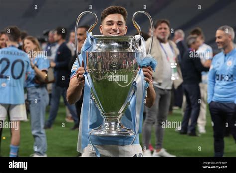 Istanbul Turkey 10th June 2023 Julian Alvarez Of Manchester City