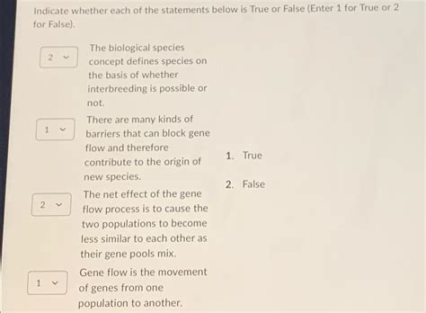 Solved Indicate whether each of the statements below is True | Chegg.com