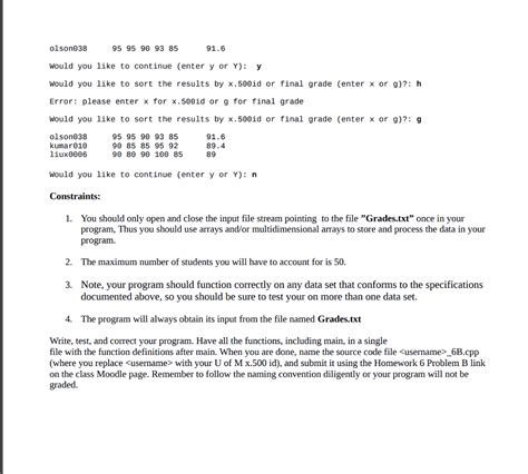 Solved Problem B Points Program To Compute Sort And Chegg