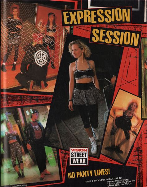Vision Street Wear Ad From The August 1989 Issue Of Sassy Vision