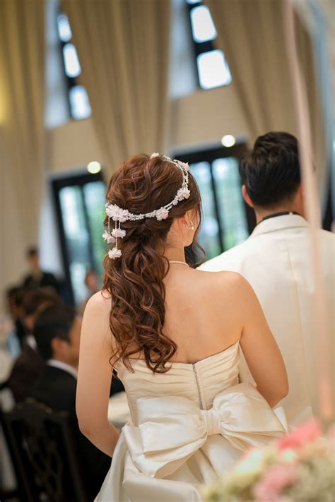 더 화려한 신부 헤어스타일로 변신하기＊따라하고 싶은 사랑스러운〔화관＋α〕헤어 아렌지 모음♡ Marry