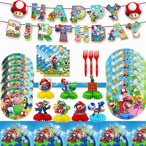 Super Bros Themed Party Iff17 Decorations Birthday Party Supplies