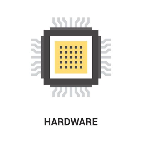 Premium Vector Hardware Icon Concept