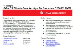 TIDM DELFINO ETHERCAT EtherCAT Interface For High Performance MCU Reference Design TI