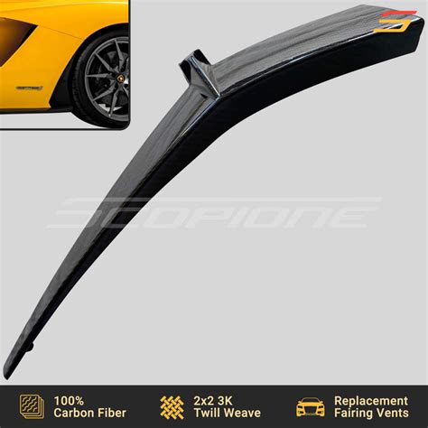 Carbon Fiber Side Skirt Rocker Vents For Lamborghini Aventador S Lp740 4