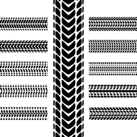 Tractor Tracks Vector