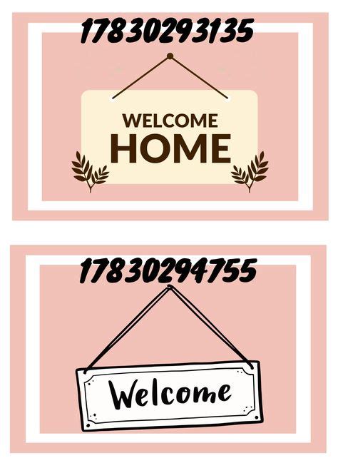 Bloxburg Apartment Sign Decal Codes