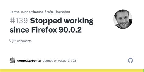 Stopped Working Since Firefox 9002 · Issue 139 · Karma Runnerkarma Firefox Launcher · Github