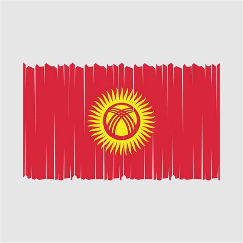 Kyrgyzstan Flag Vector Illustration 21908459 Vector Art At Vecteezy