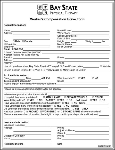 New Patient Intake Form Template