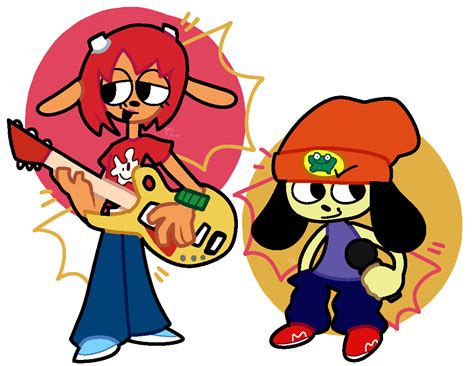 Parappa And Um Jammer Lammy By Clownroundtown On Deviantart