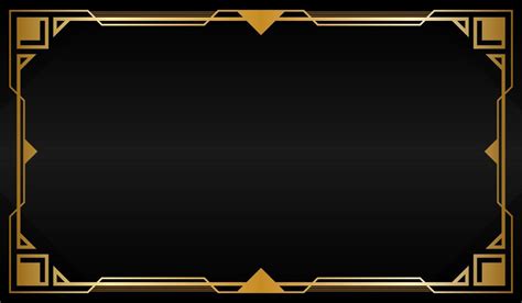 Black And Gold Border Vector Art Icons And Graphics For Free Download