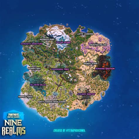 Fortnite Chapter 7 Season 2 Nine Realms Map Concept The Zero Point Has