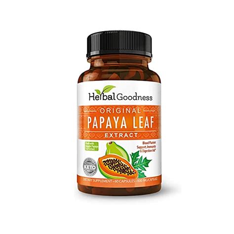 Organic Papaya Leaf Extract Capsules Vitahealth Apothecary
