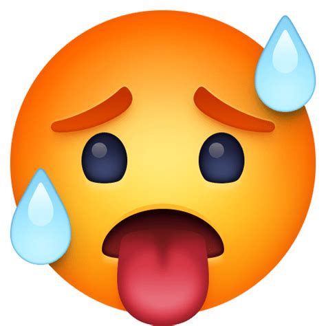 🥵 Emoji Hot Flushing Excited Face 🥵🥵🥵