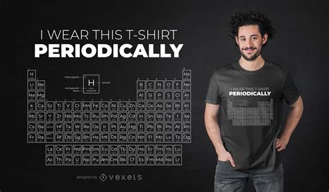 Periodic Table T Shirt Design Vector Download