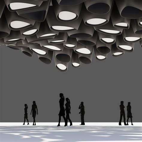 Random Shape Pipes Ceiling Rhino Grasshopper On Behance