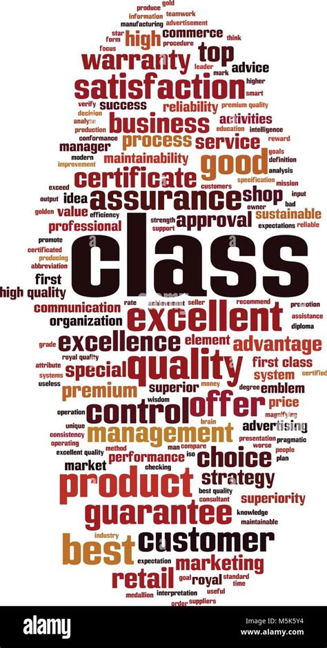 Class Word Cloud Concept Vector Illustration Stock Vector Image And Art