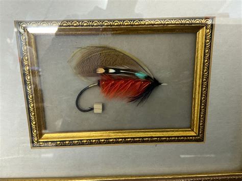 Dr James Goggans Framed Salmon Fly Doug Millsap