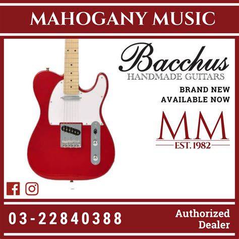 Bacchus Bte 1m Car Universe Series Electric Guitar Candy Apple Red Mahogany Music
