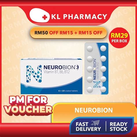1 Box Neurobion 60s Neurobion Vitamin B1 B6 B12 60s For