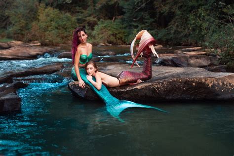 Mixed Poses Model With A Mer Friend Mermaid Modeling Pose 12