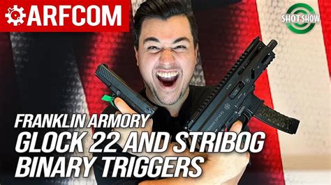 Glock 22 And Stribog Binary Triggers Franklin Armory Shot Show 2024