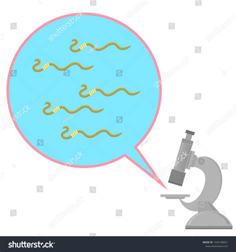 Ilustrasi Stok Raster Worms Microscope Dangerous Bad Parasites 1442108951