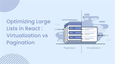Optimizing Large Lists In React Virtualization Vs Pagination