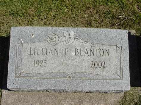 Lillian F Ackerman Blanton 1925 2002 Find A Grave Memorial