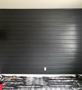 Black Shiplap Wall