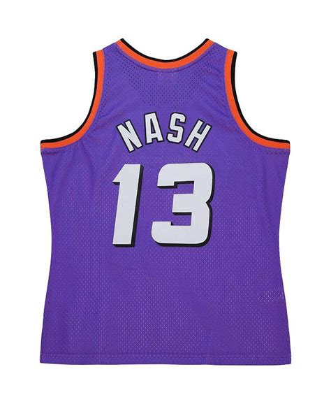 Mitchell And Ness Mens Steve Nash Purple Phoenix Suns Hardwood Classics 199697 Tropical Swingman