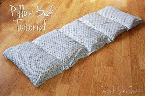 Diy Bed Pillow Tutorials Diy Pillow Bed Tutorial Diy Pillow Lounger