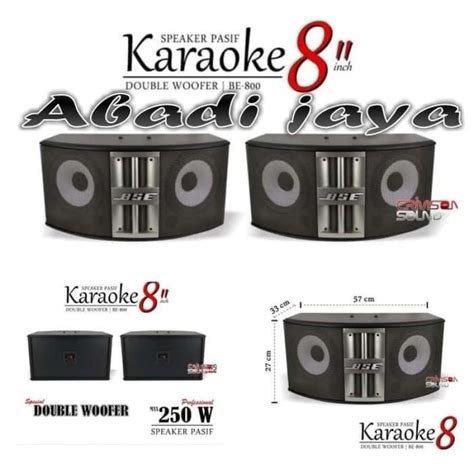 Promo Speaker Pasif Crimson Be800 Double Woofer 8inch Crimson Be 800