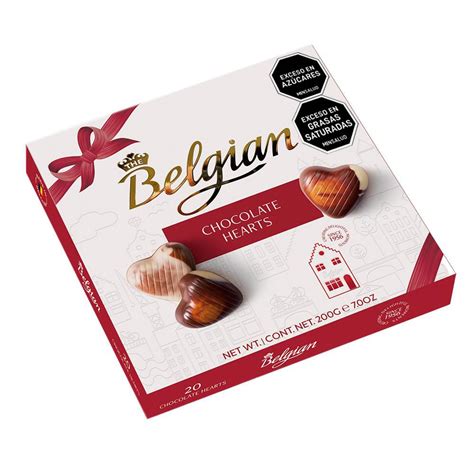 Chocolates Belgian En Forma De Corazones 200 Gr
