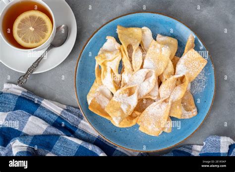 Faworki Chrusty Angel Wings Traditional Polish Pastries Served