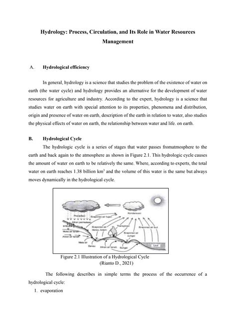 Solution Hydrology Process Circulation And Its Role In Water Resources