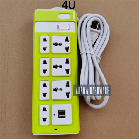 Heavy Duty Extension Cord With Multiple Universal Socket And Usb Port Outlets Charger Shopee