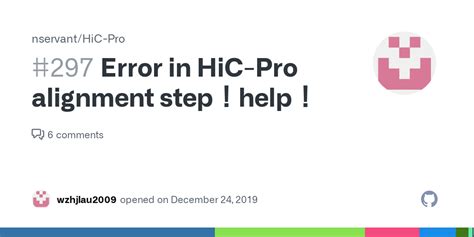 Error In Hic Pro Alignment Step！help！ · Issue 297 · Nservanthic Pro