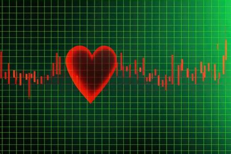Premium Photo A Closeup Of A Cardiogram Loop On A Green Graph Screen